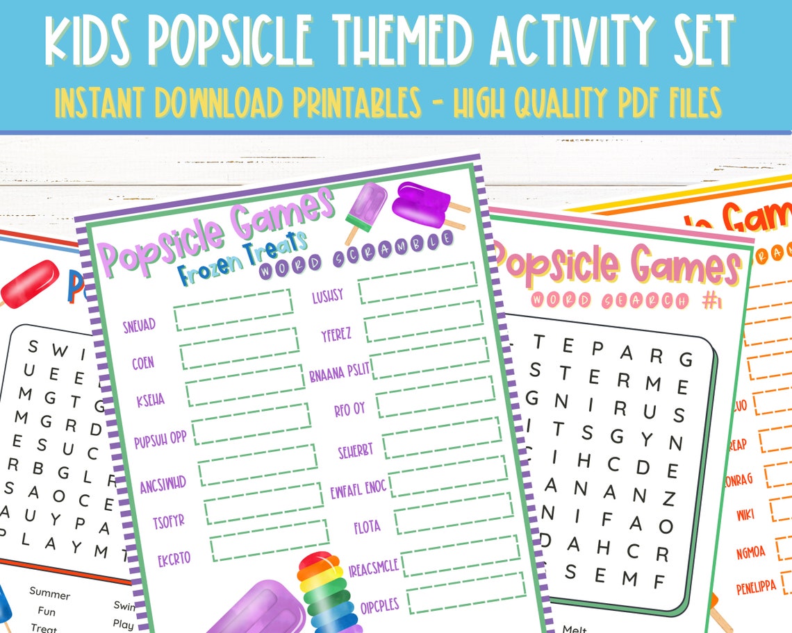 Kids Summer Activity Set | Kids Summer Games | Kid's Summer | Summer ...