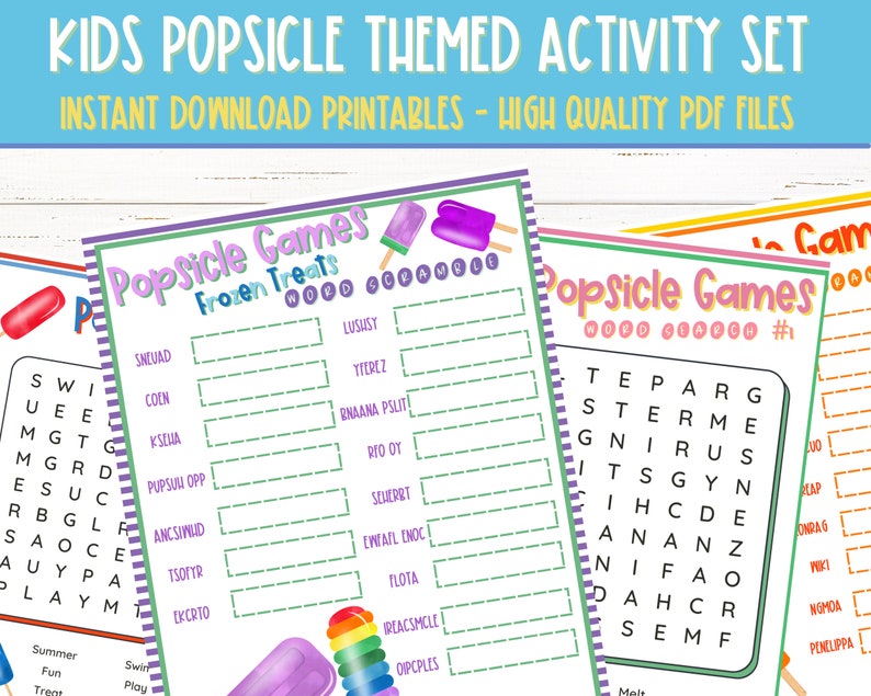 Kids Summer Activity Set | Kids Summer Games | Kid's Summer | Summer ...