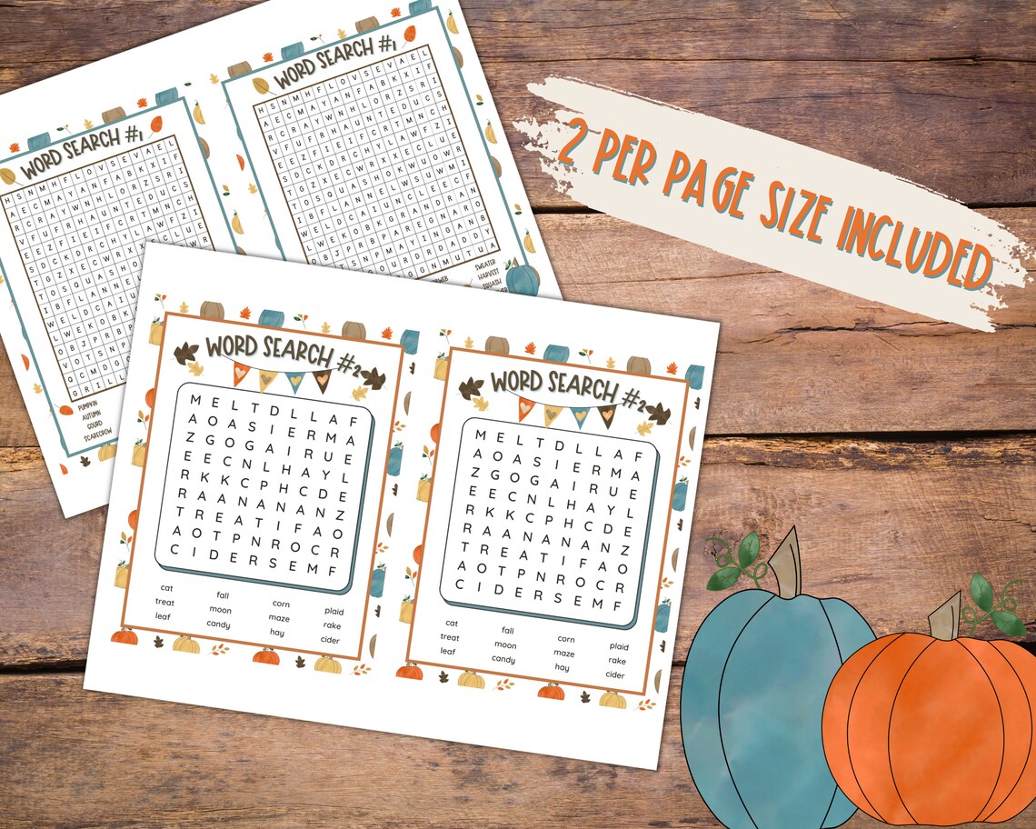 Fall Games, Autumn Games, Fun Party Games, Fall Printables, Autumn ...