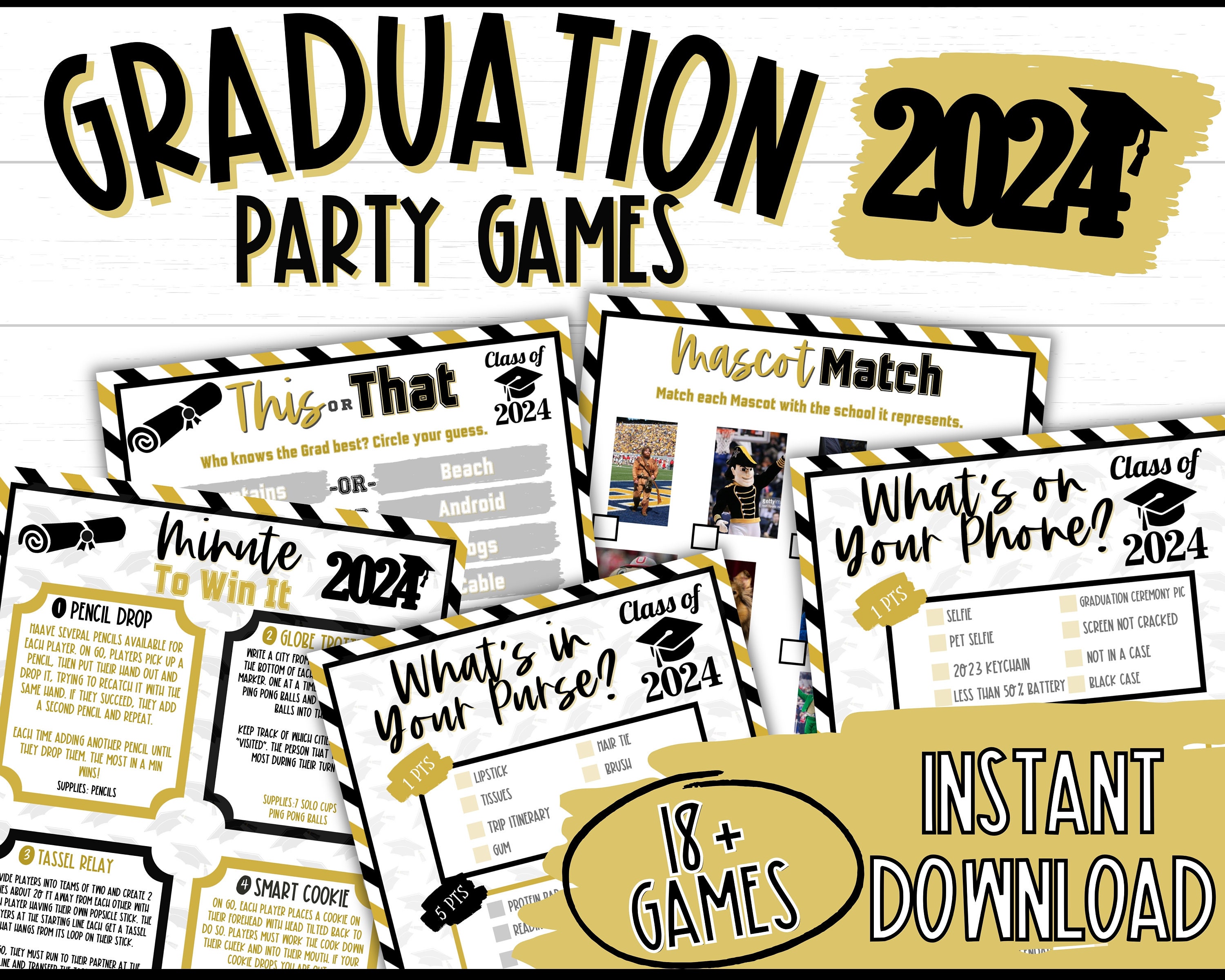 Graduation Games Graduation Party Games High School Graduation College ...