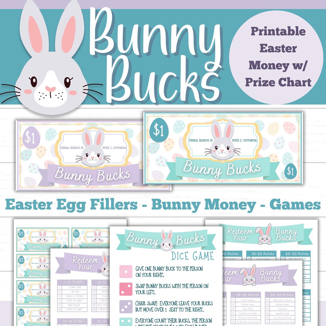 Easter Classroom Games, Easter Sunday School Activity, Printable Bunny ...