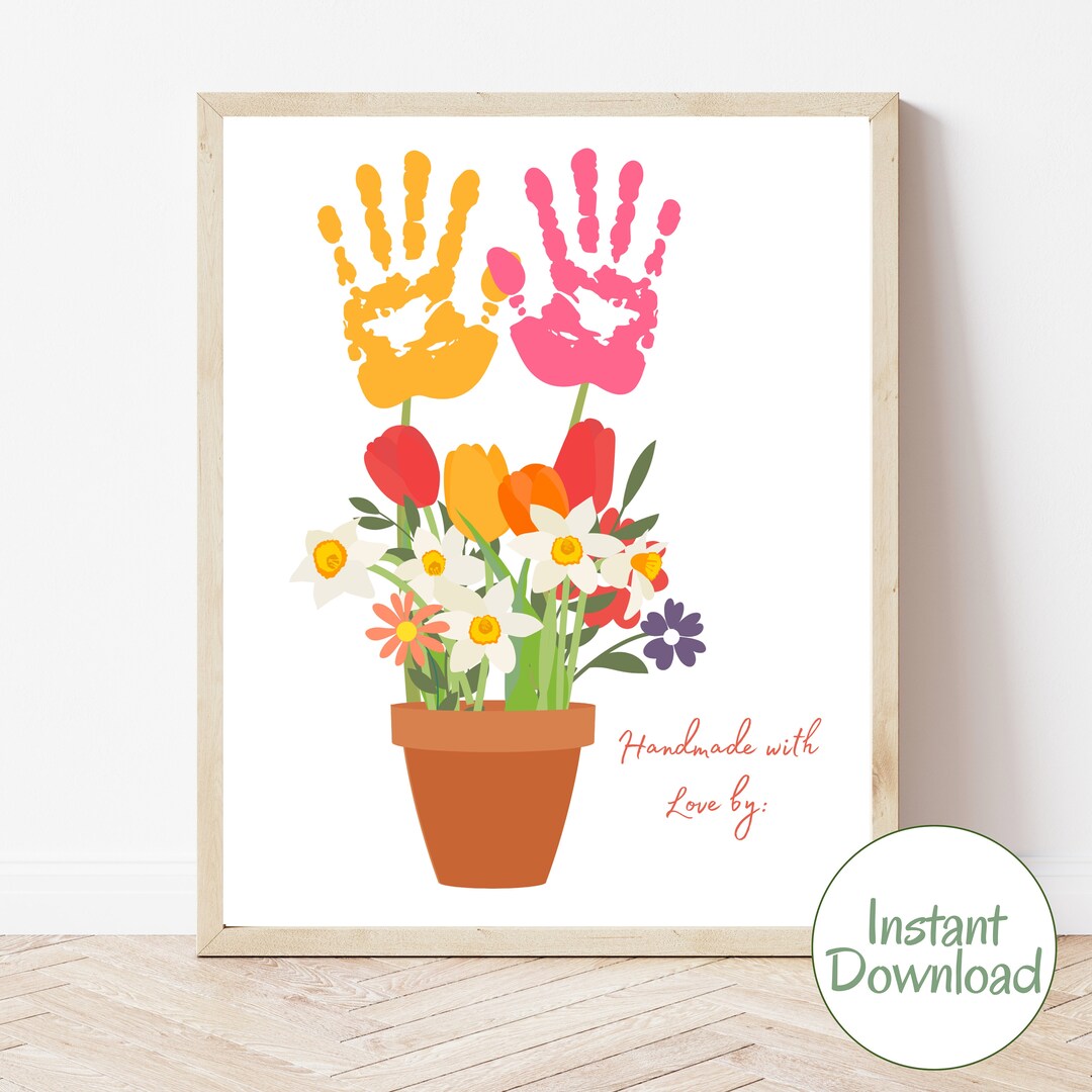 Mothers Day Handprint | Handprint Art | Handprint Craft | Mothers Day ...