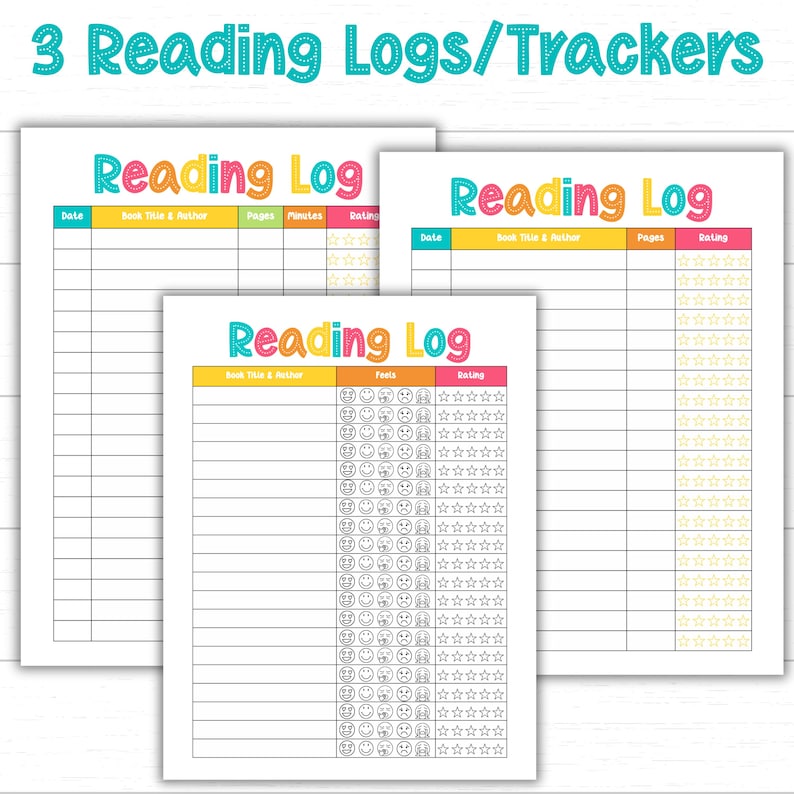 Assignment Tracker for Kids, Printable Student Planner With Reading ...