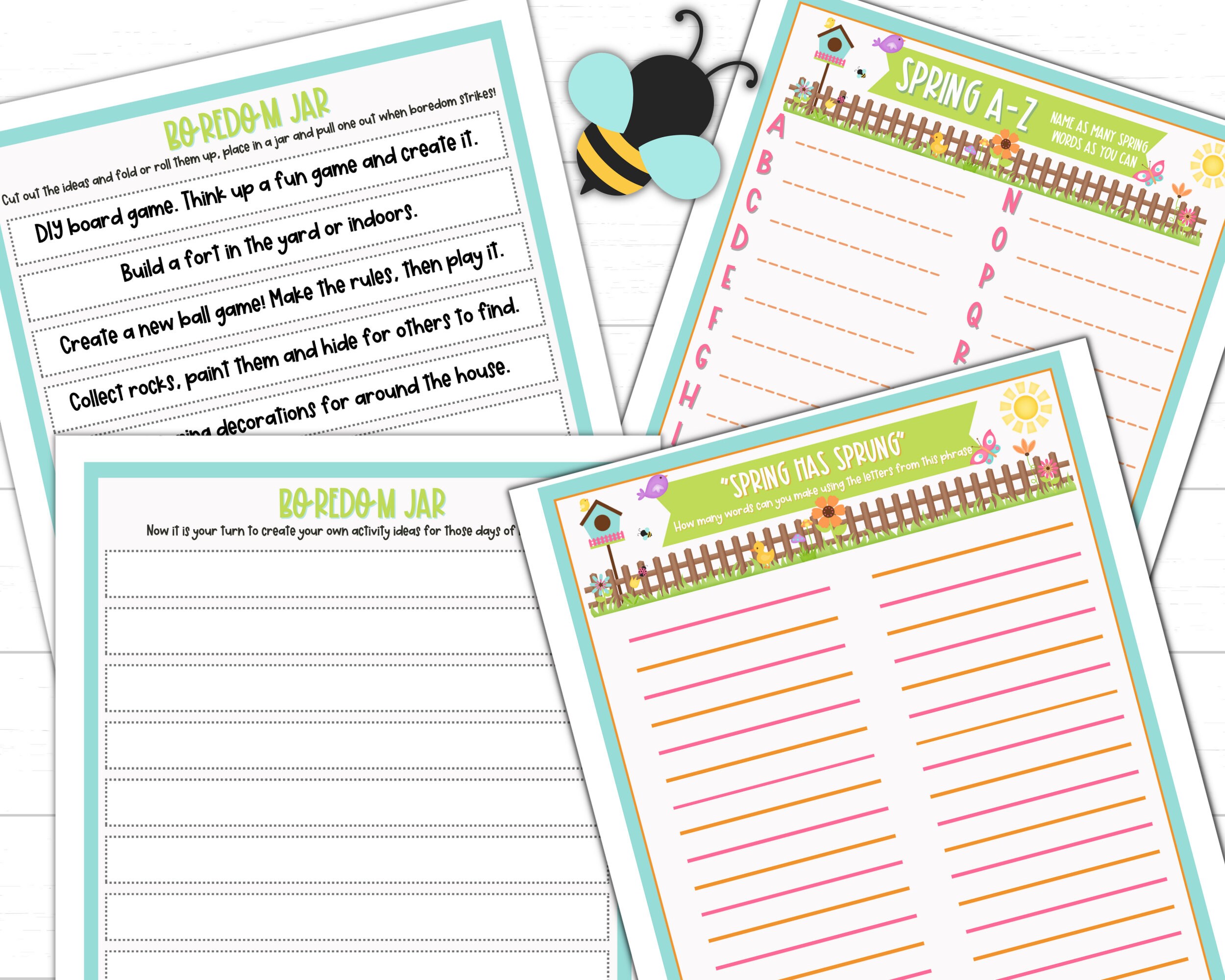 Spring Printable Game Bundle | Spring Games for Kids | Kids Spring ...