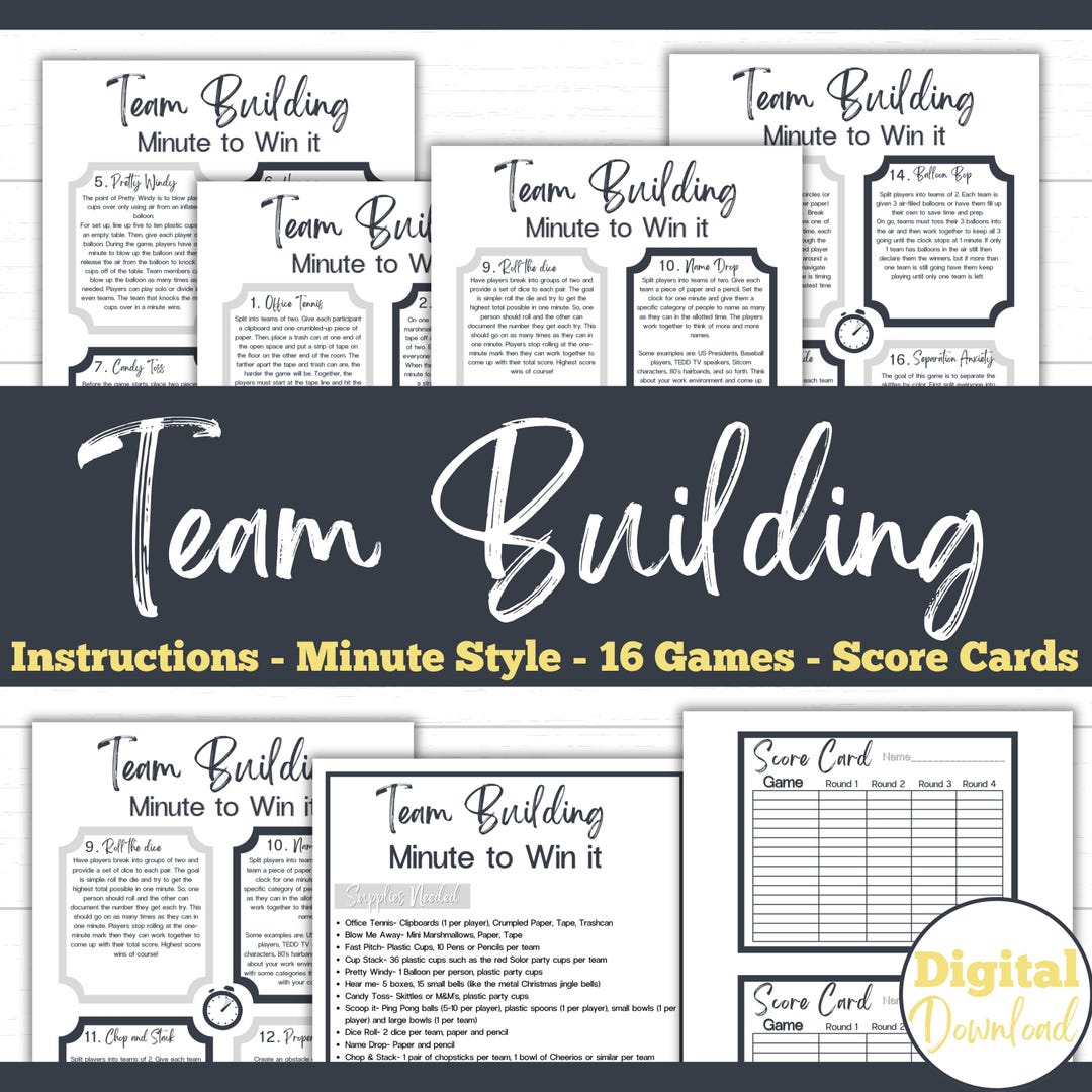Team Building Games | Team Building Activity | Work Party Game | Office ...