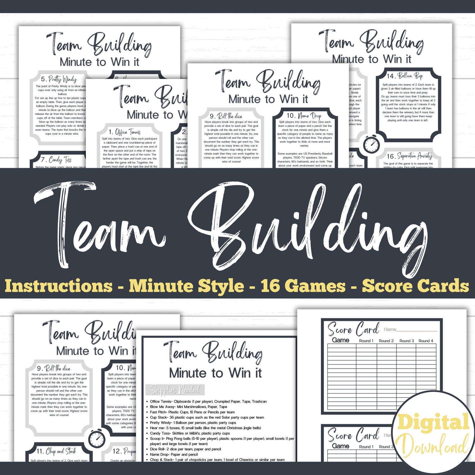 16 Fun Office Games, Icebreaker Games, Team Building Activities, Get to ...