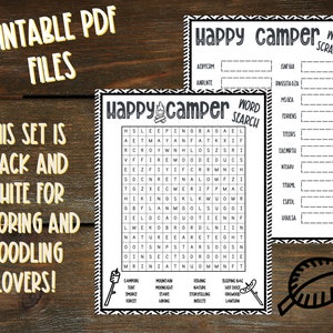 Camp Games, Camp Activities, Printable Camping Games, Campfire Games ...