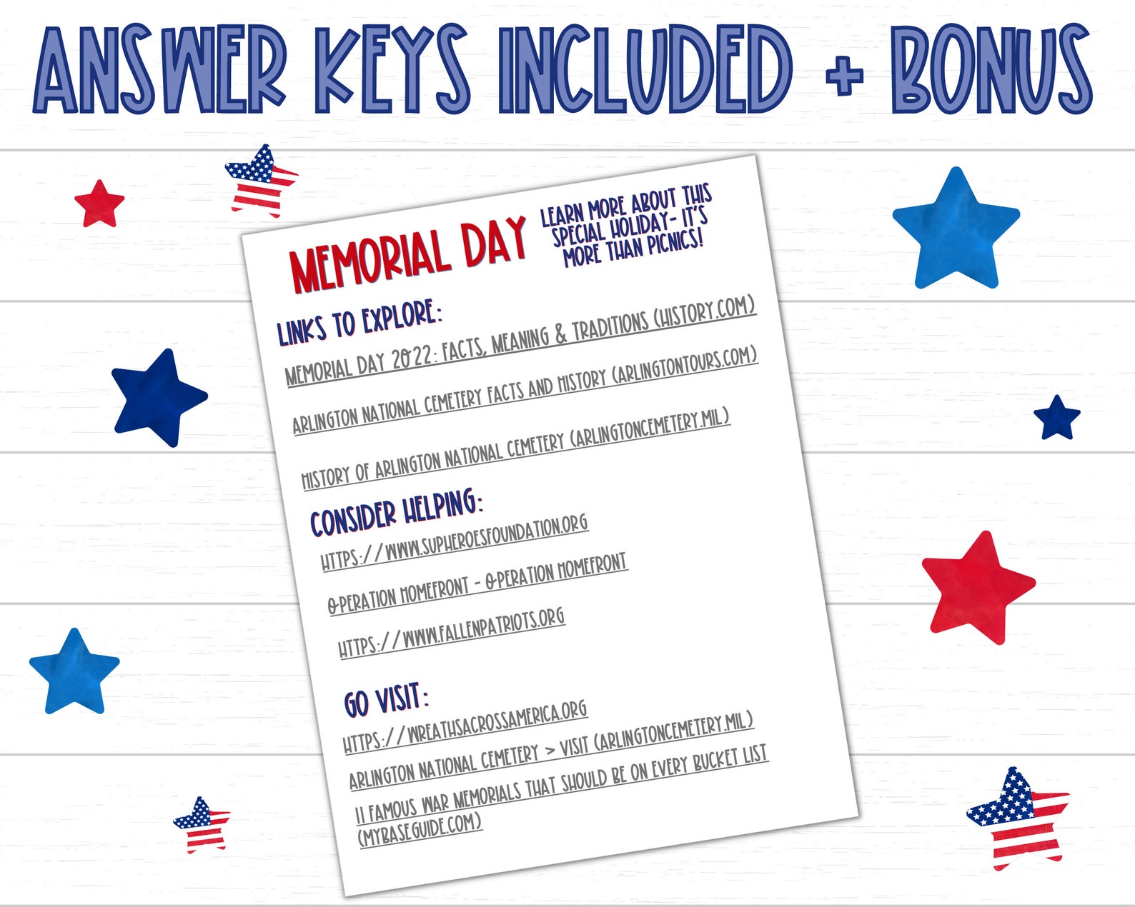 Memorial Day Games | Printable Memorial Day Games | Party Games ...