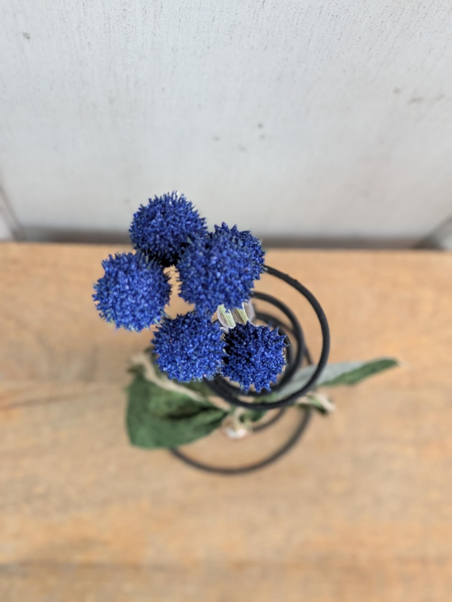 Farmhouse Repurposed Bedspring With Artificial Blue Flowers and a ...