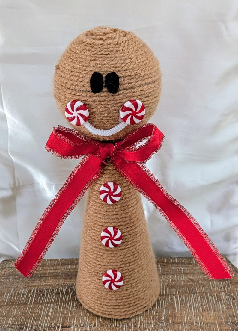 Yarn Gingerbread Man, Tall & Unique - Etsy