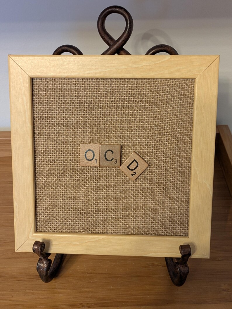 OCD Scrabble Tile Framed Art - Etsy