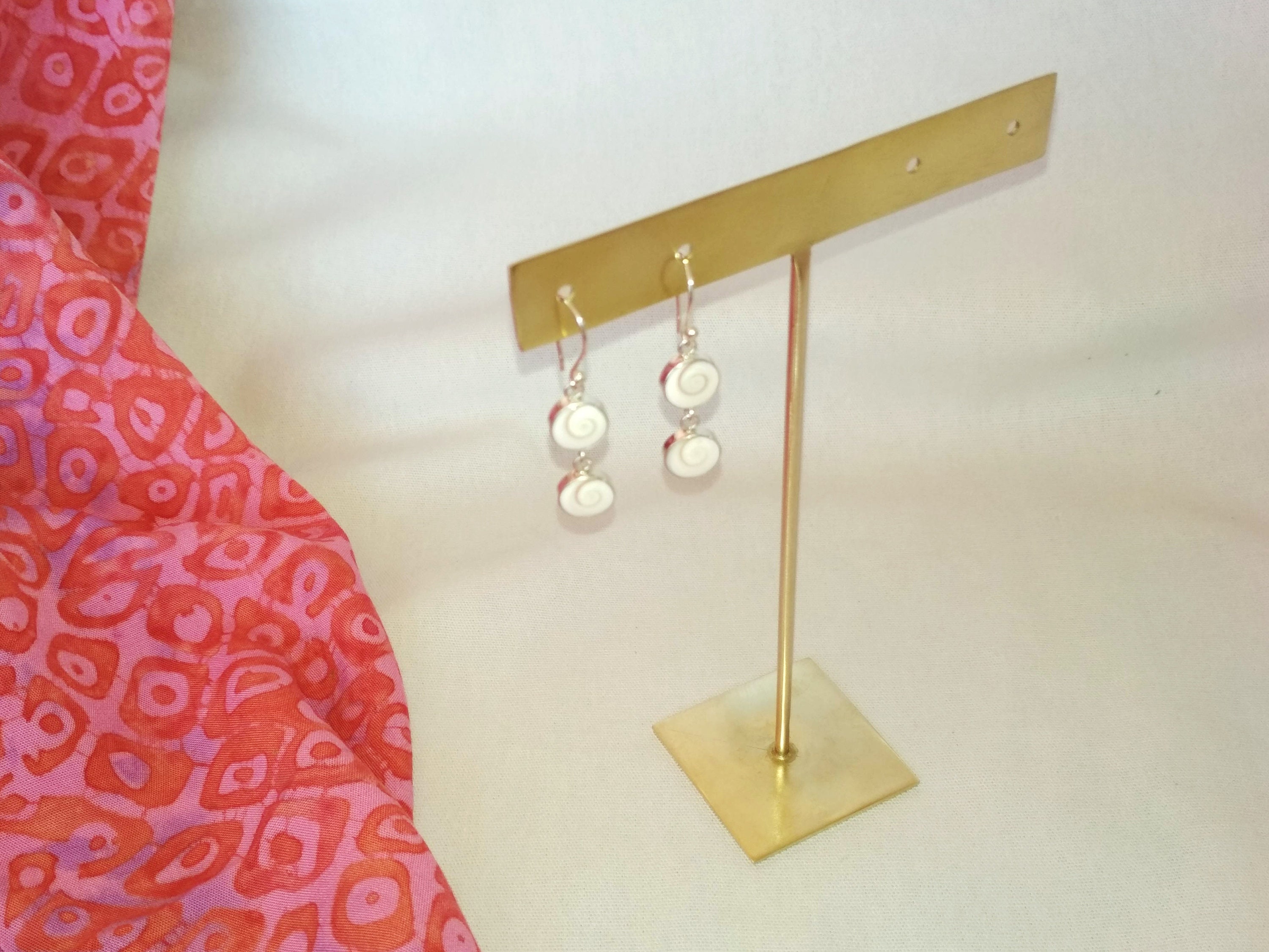 GOLD COLOR STUD Earrings Display for 2 Pairs #jewelrydisplays # ...