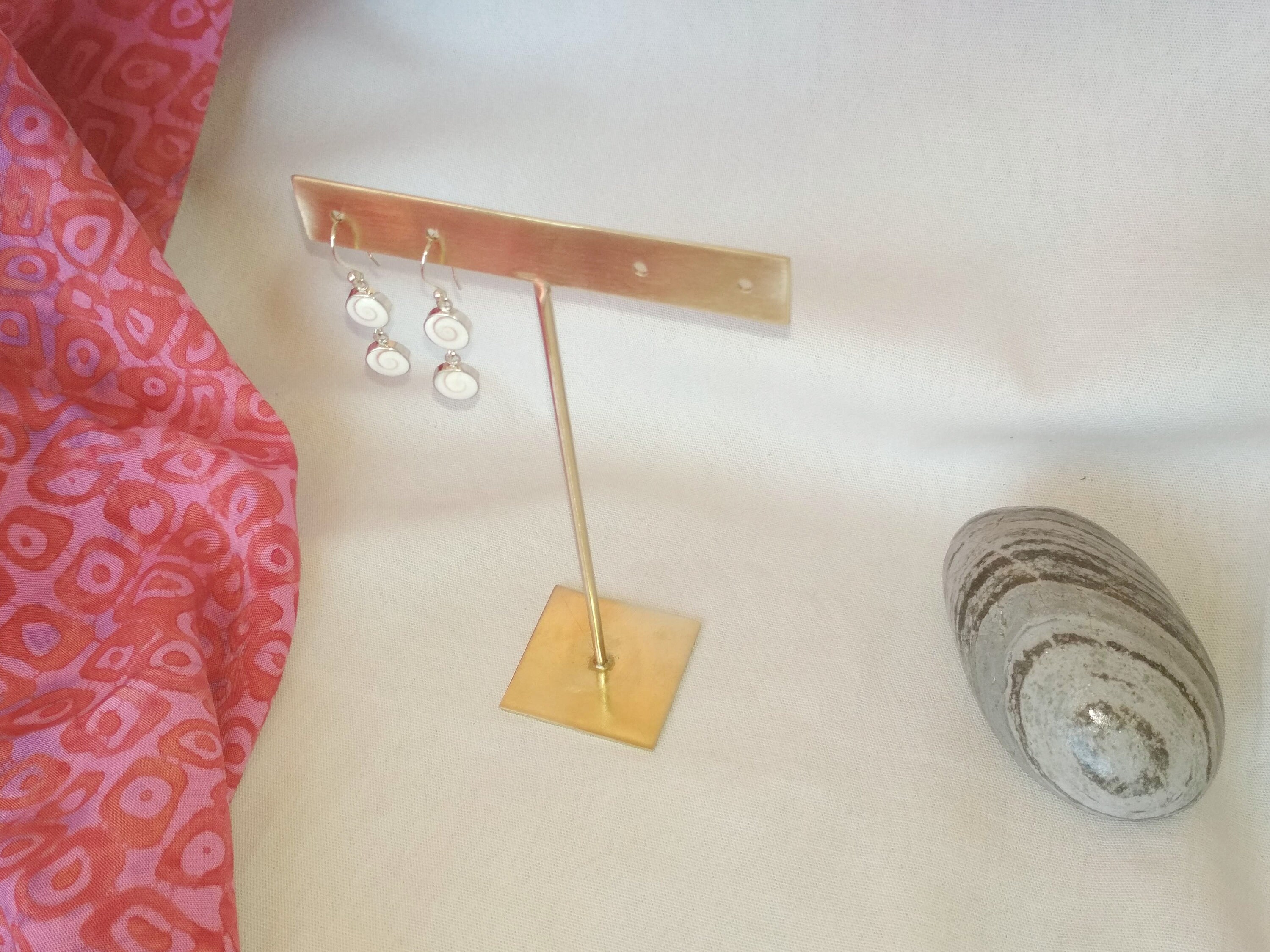 GOLD COLOR STUD Earrings Display for 2 Pairs #jewelrydisplays # ...