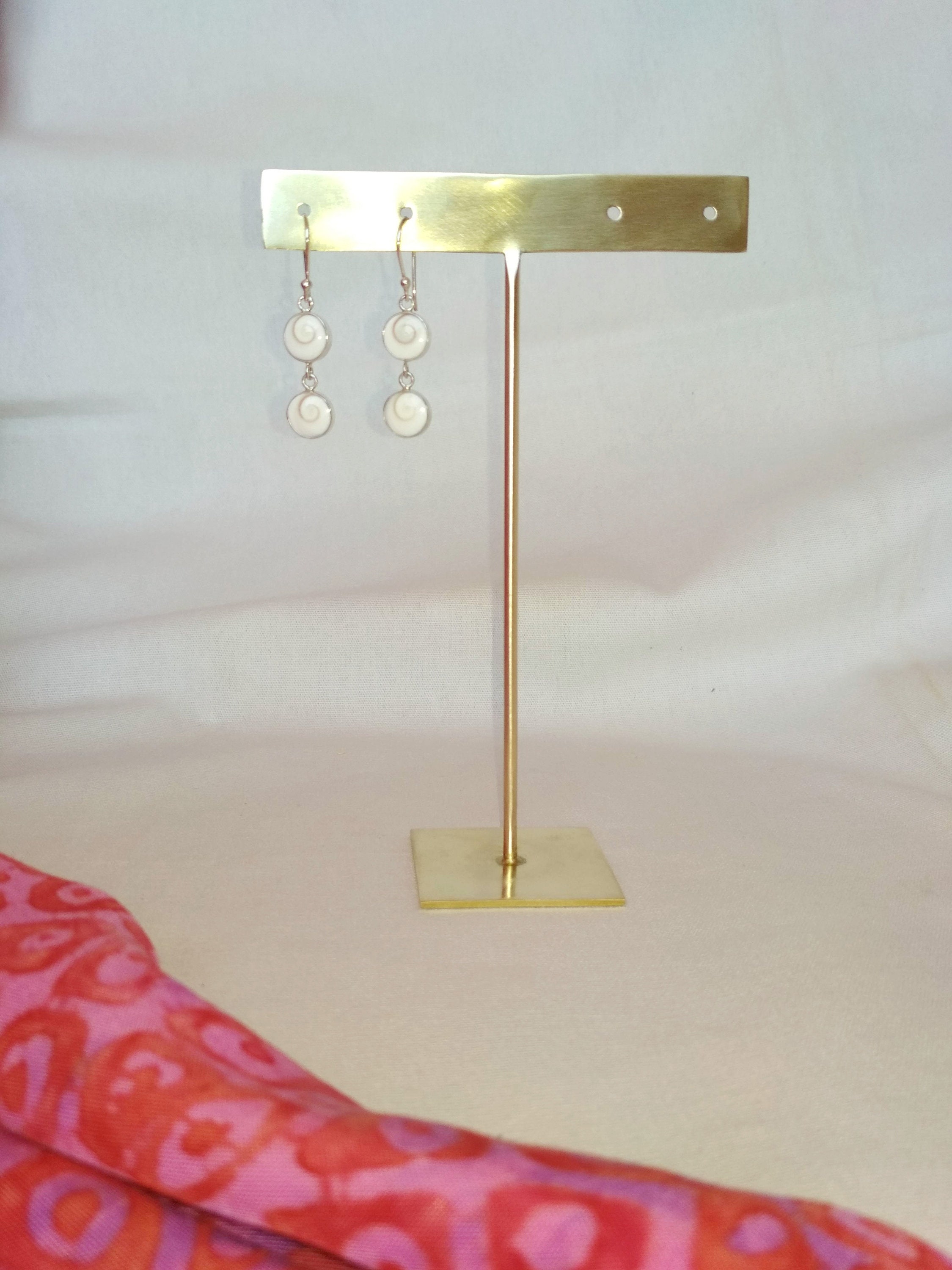 GOLD COLOR STUD Earrings Display for 2 Pairs #jewelrydisplays # ...