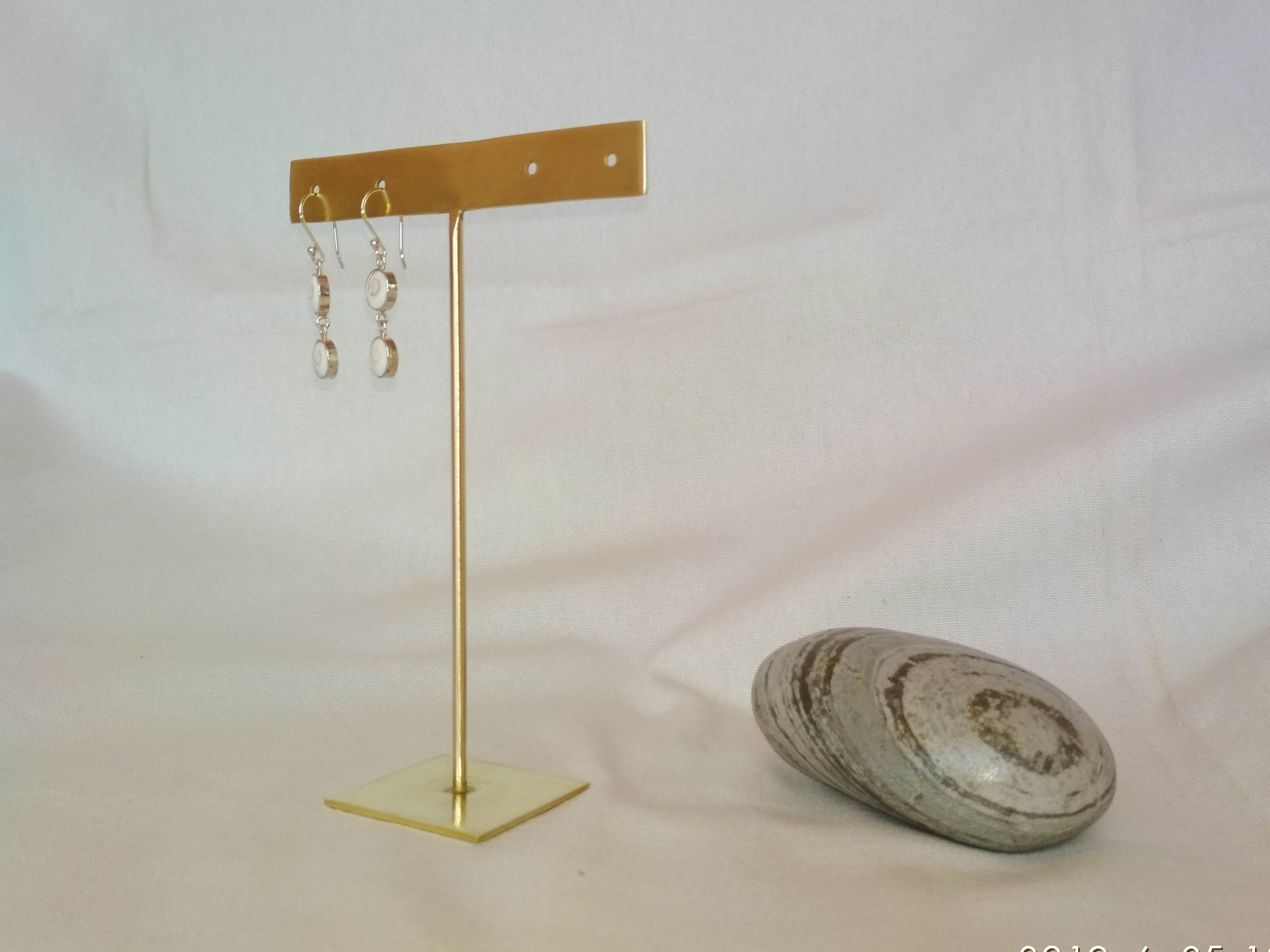 GOLD COLOR STUD Earrings Display for 2 Pairs #jewelrydisplays # ...