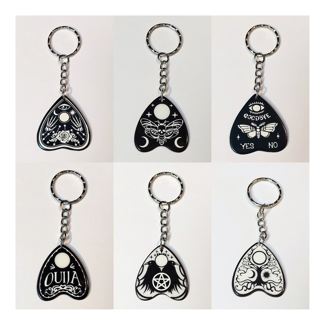Ouija Board Planchette Double Sided Keyring Key Ring Keychain - Etsy