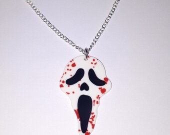 Ghostface Necklace - Etsy UK