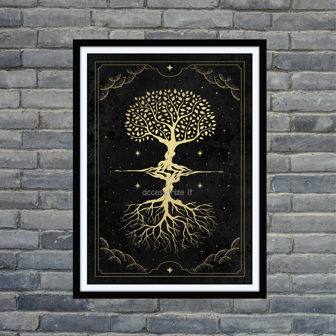 Tree of Life Tarot Card Wall Art Print fortune Teller - Etsy