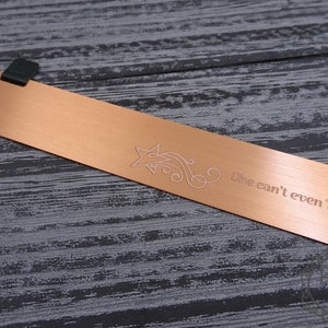 Personalized Etch Engrave Metal Bookmark, Read Handwriting, Book Lover ...