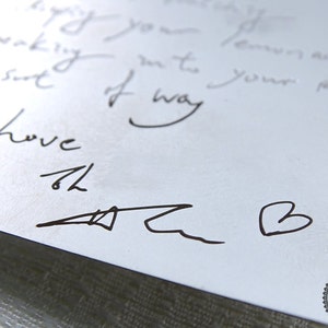 Your Handwriting Memorial Script Laser Engraved Any Text Languages by ...
