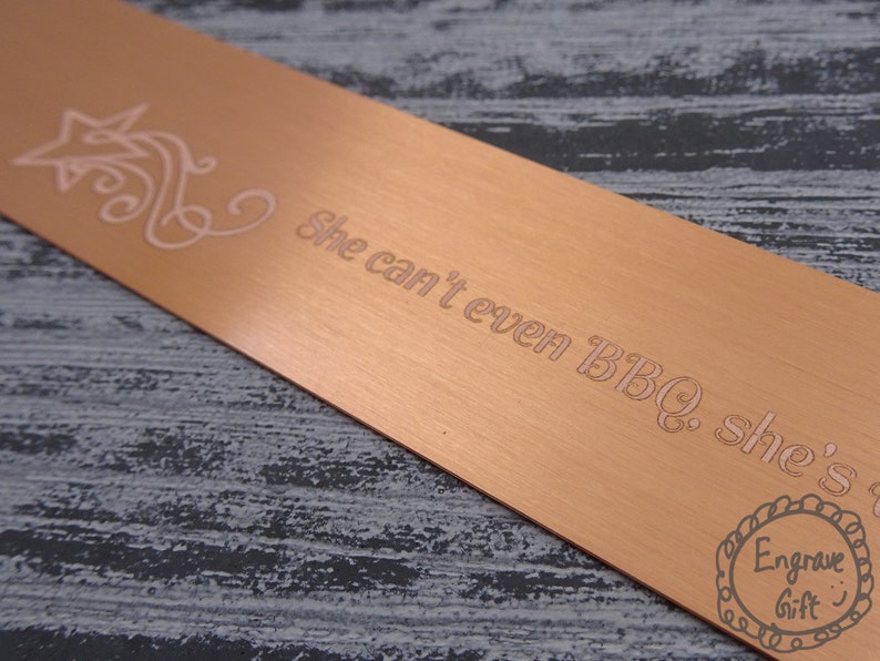 Personalized Etch Engrave Metal Bookmark Read Handwriting - Etsy