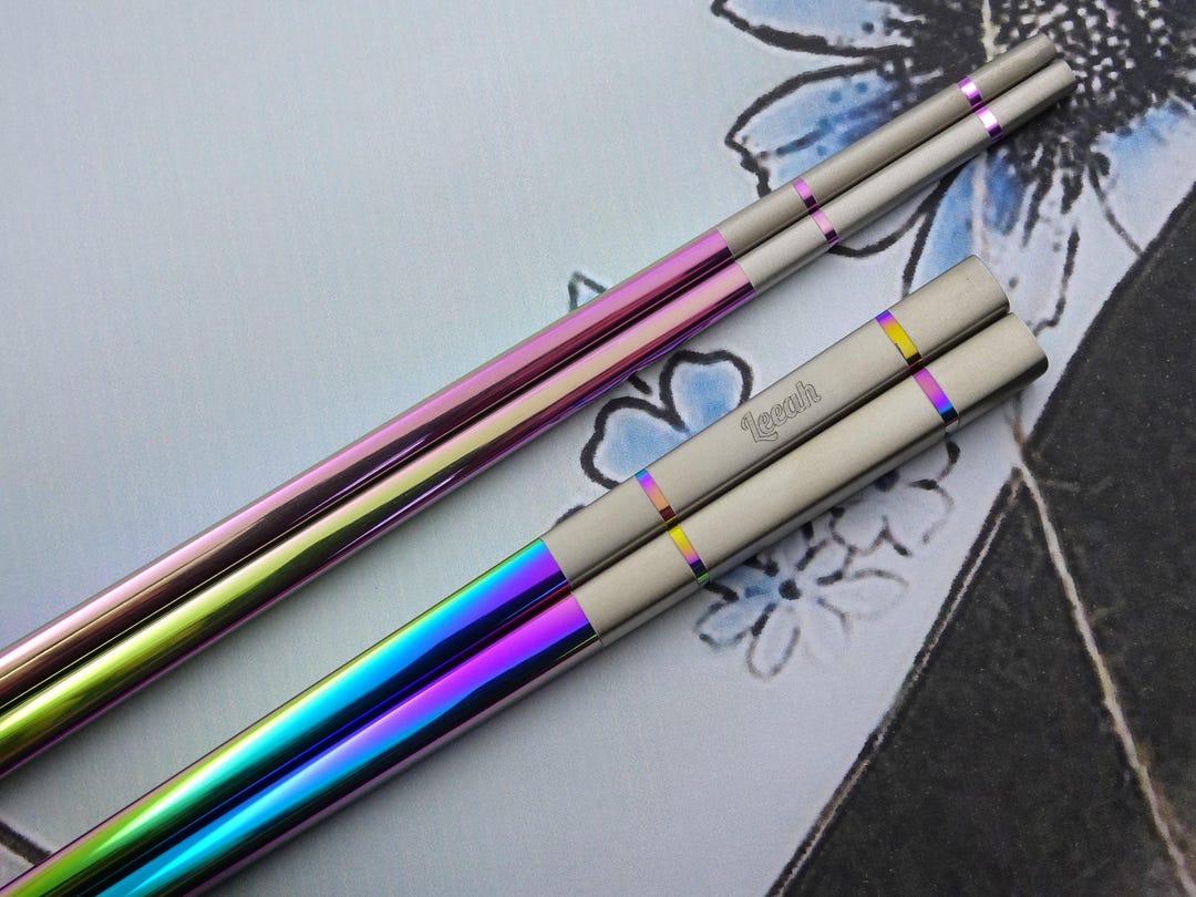 Personalized Stainless Steel Chopsticks – Laser Engraved With Your ...