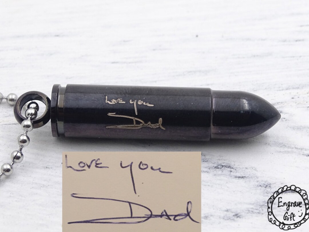 Custom Handwriting Brotherhood Urn - Personalized Bullet Ash Keepsake ...