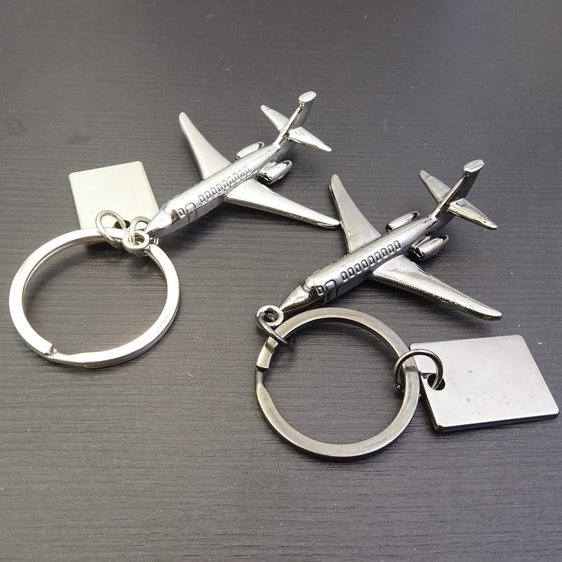 Airplane Keychain - Etsy