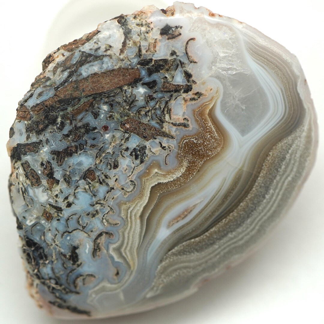 Arizona Banded Moss Agate Specimen From Gila Bend Mountains Arizona 4th ...