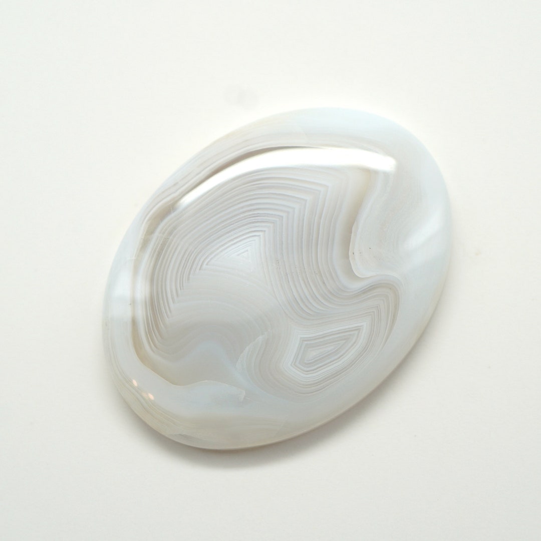 Arizona Banded Agate Cabochon 39 X 29 X 5.5 Mm From Gila Bend Mountains ...