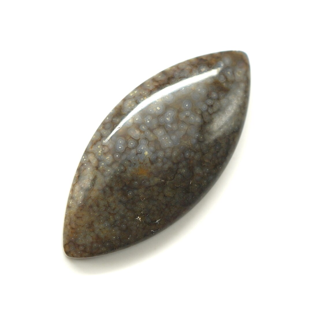 Purple Orbicular Botryoidal Agate Cabochon 34.5 X 16 X 6 Mm From ...