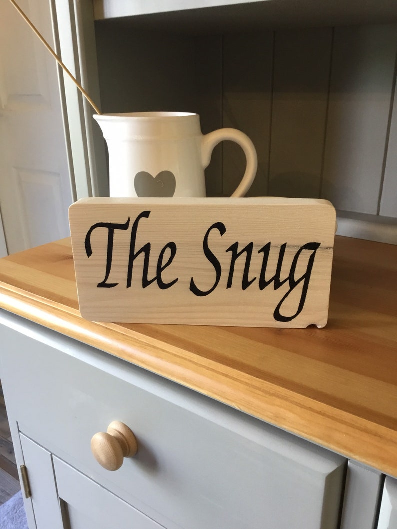 The Snug Wooden Sign Home Accessories Plaque Rustic Sign - Etsy UK