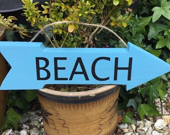 Beach Arrow Sign - Etsy UK