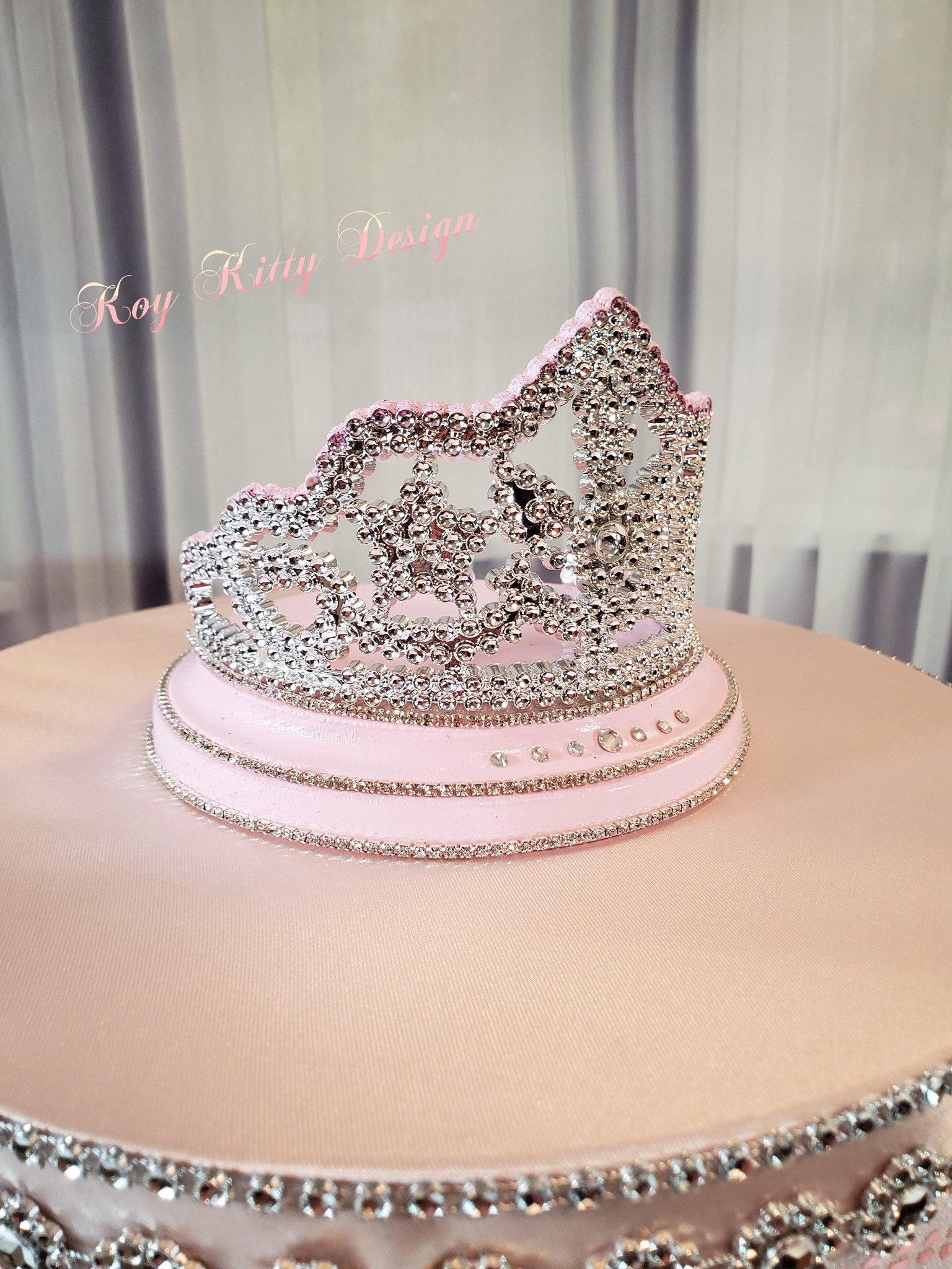 Pink Princess Swarovski Crystal Custom Quinceneara Prince - Etsy