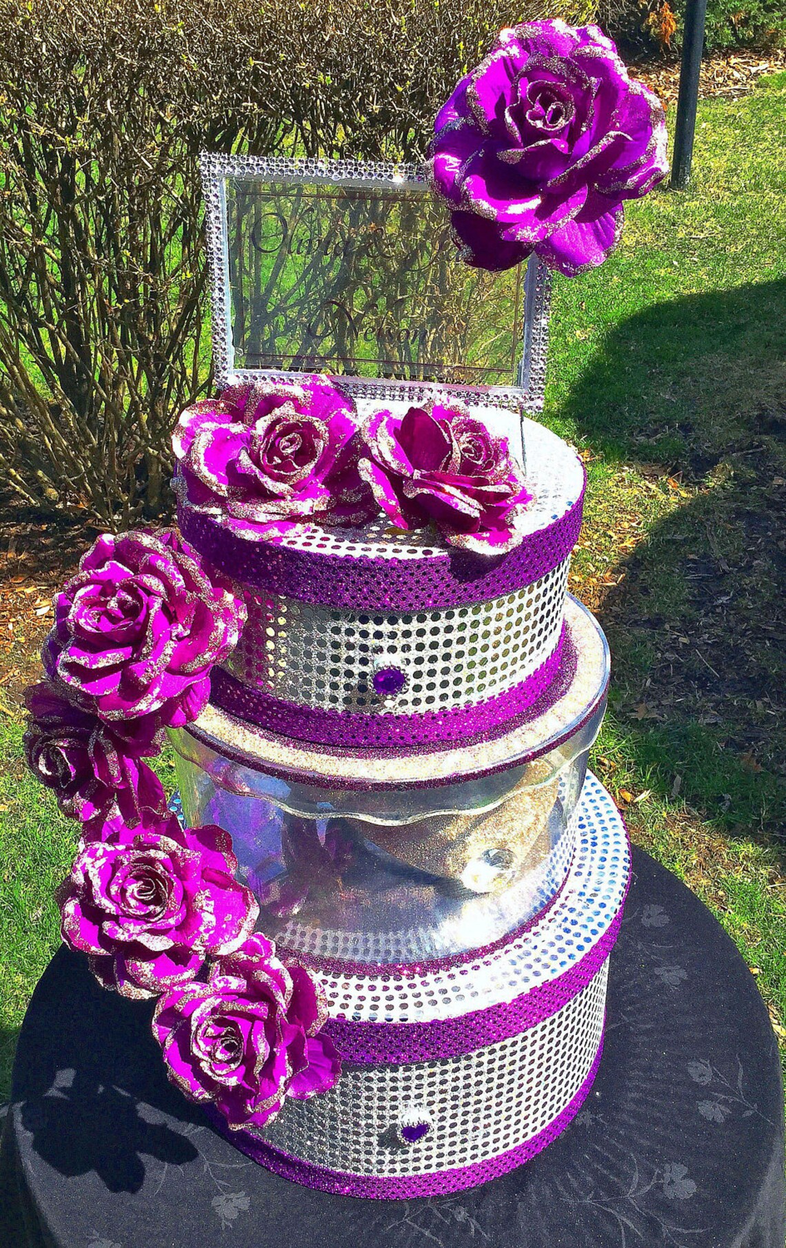 Wedding Card Box Bling Card Box Rhinestone Money Holder - Etsy