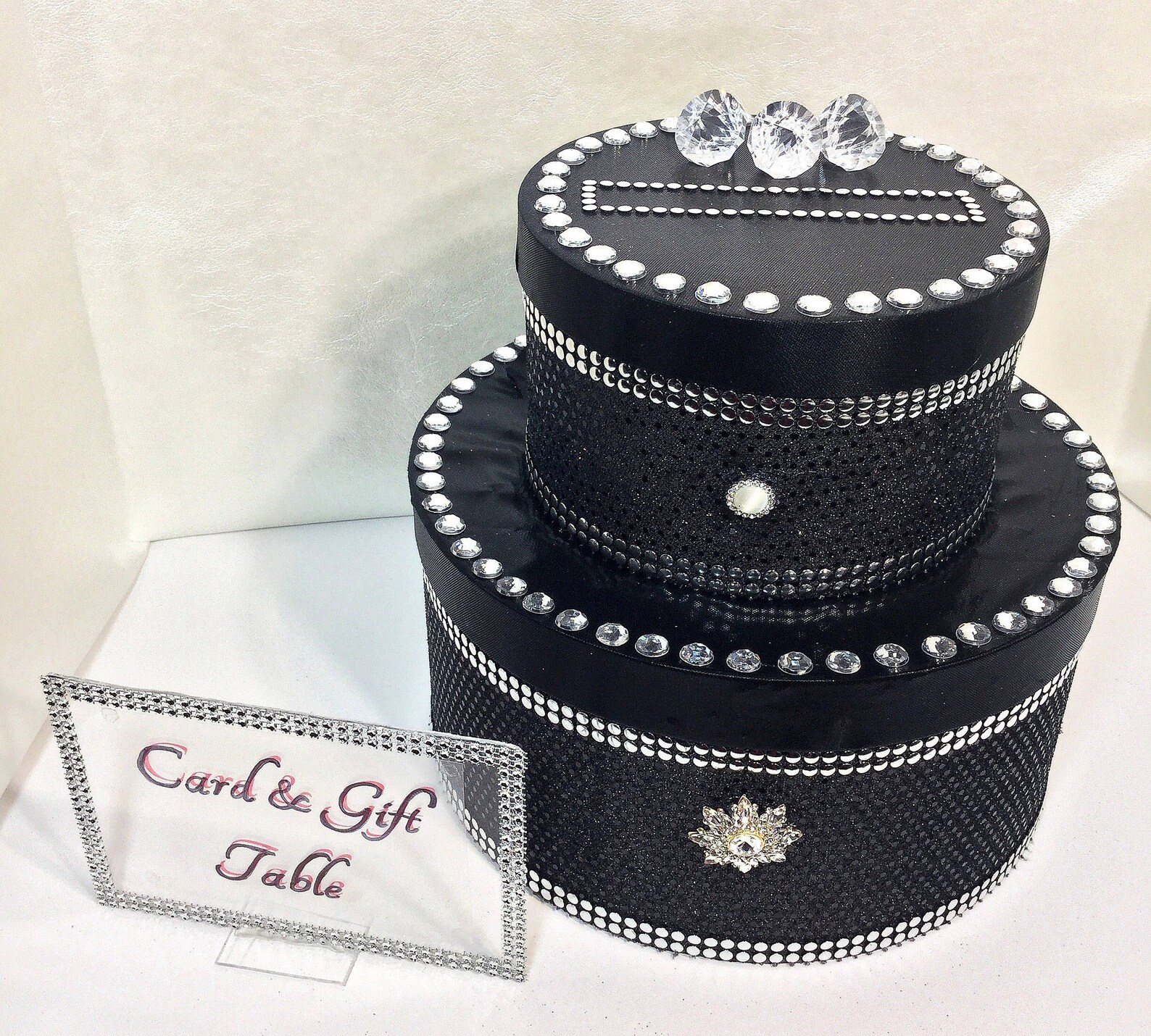 Wedding Card Box Bling Card Box Rhinestone Money Holder - Etsy