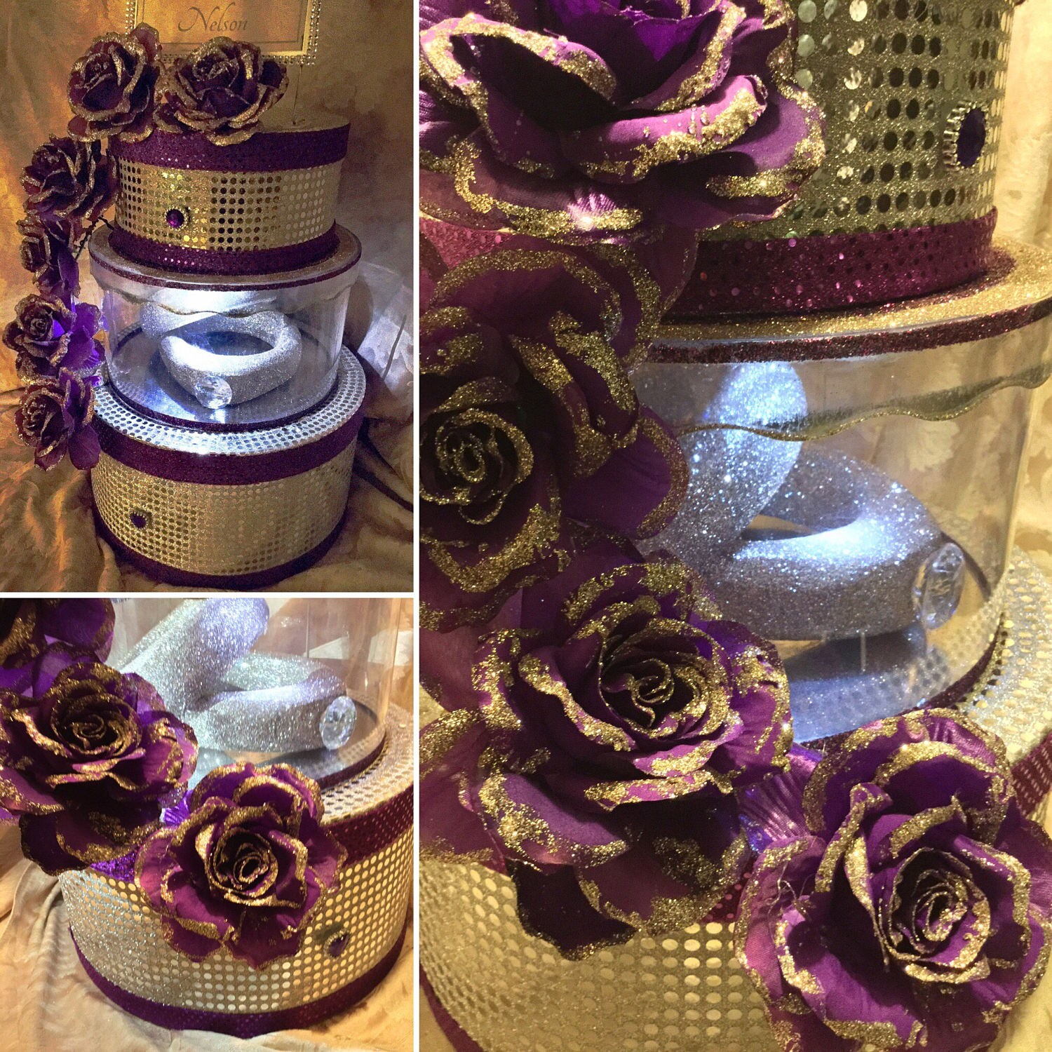 Wedding Card Box Bling Card Box Rhinestone Money Holder - Etsy