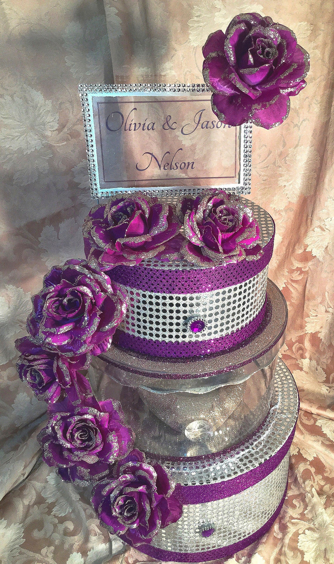 Wedding Card Box Bling Card Box Rhinestone Money Holder - Etsy