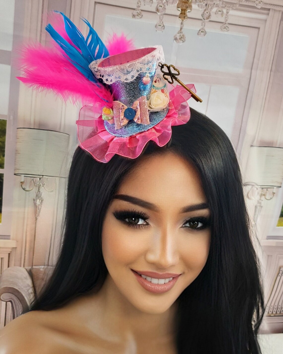 Alice in Wonderland Headband Top Hat Mad Hatter Cosplay - Etsy