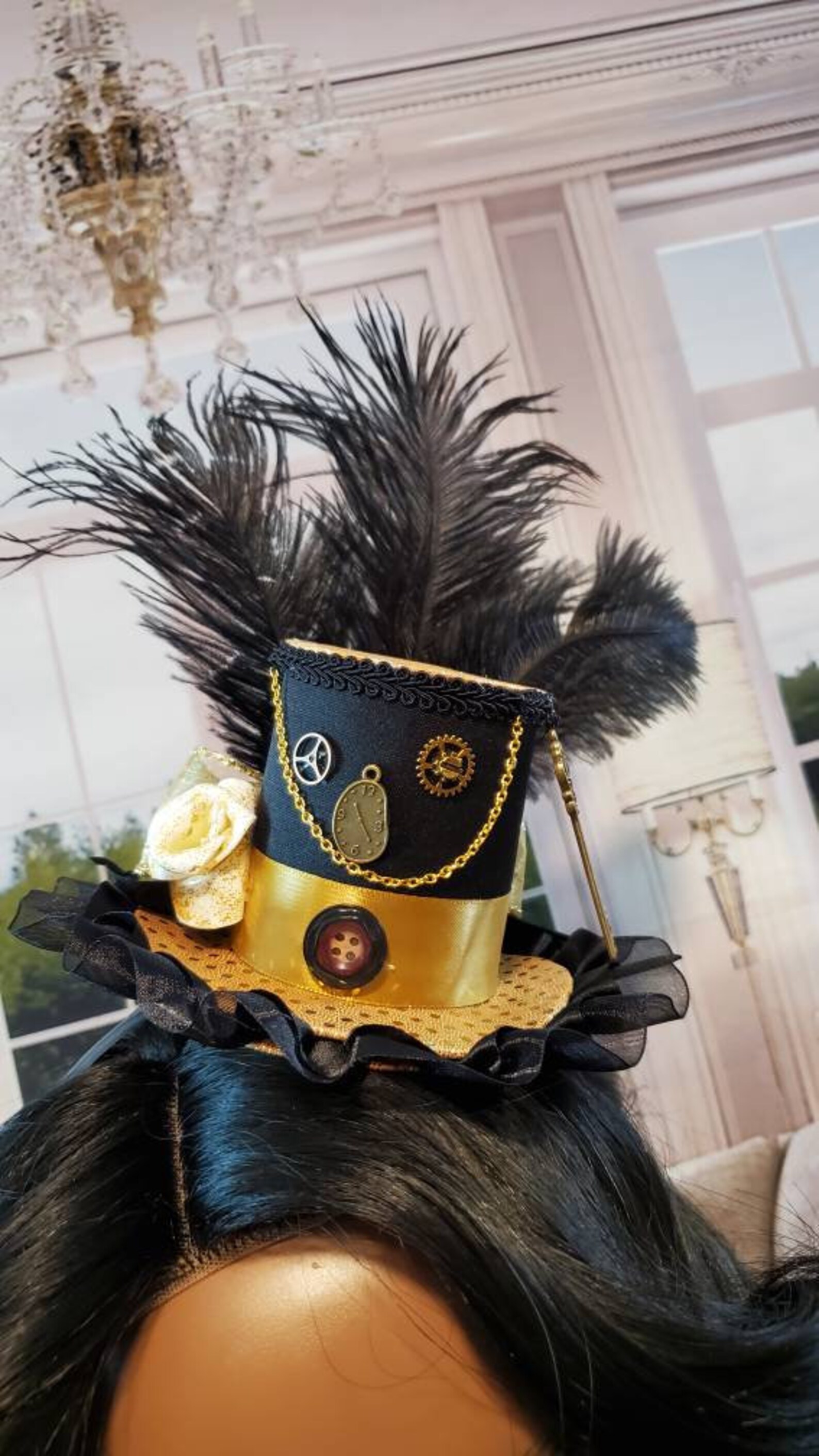Victorian Steampunk Mini Hat Gothic Halloween Cosplay Costume - Etsy