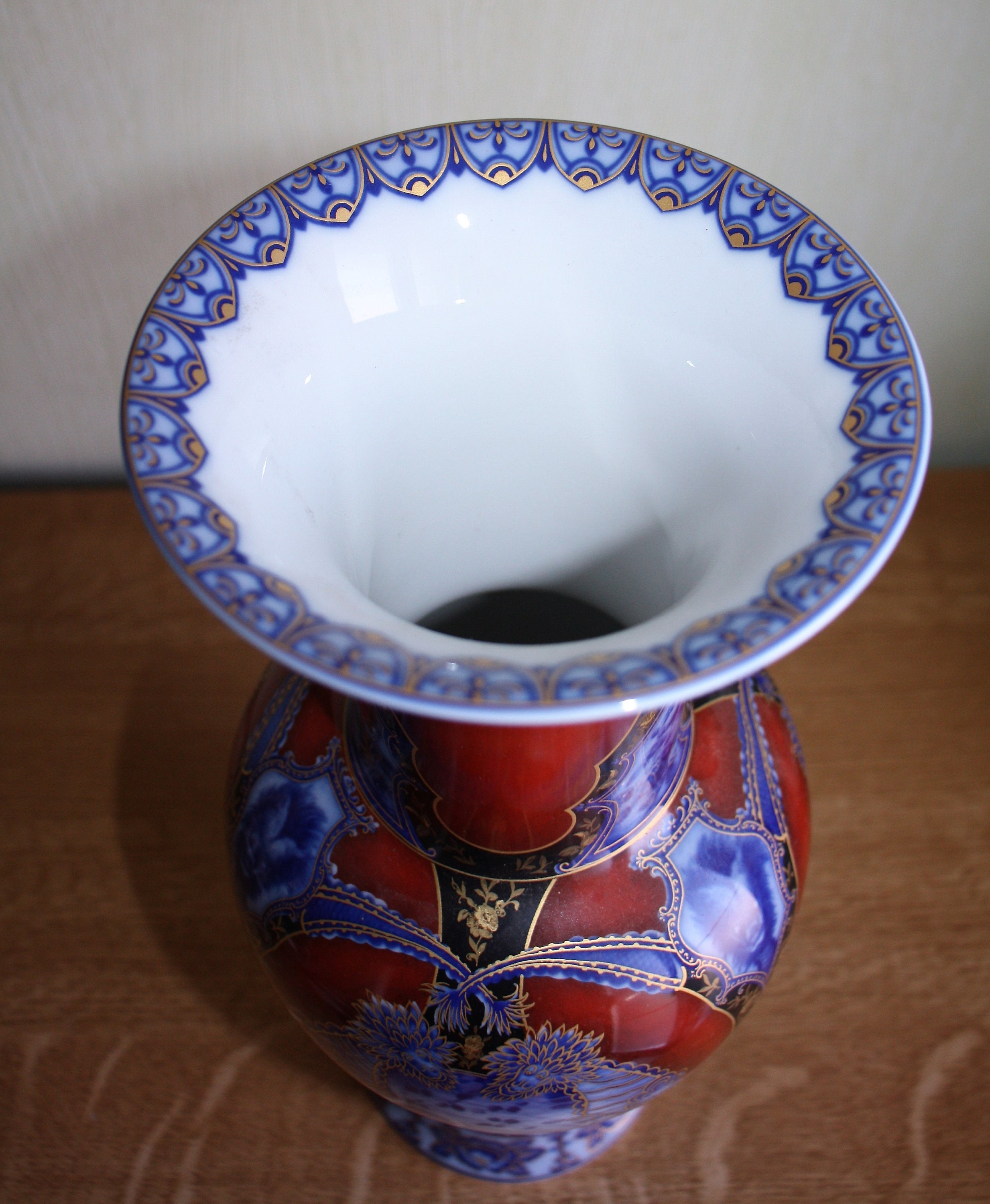 Porcelain Funnel Belly Vase SIAM KAISER Germany After - Etsy