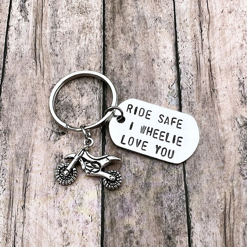 Motorcycle Keychain - Etsy