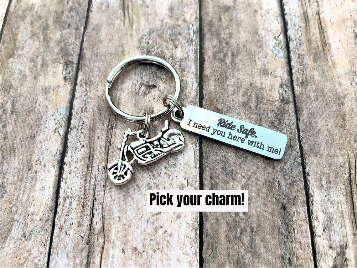 Motorcycle Keychain Motorcycle Gift Gift for Him | Etsy