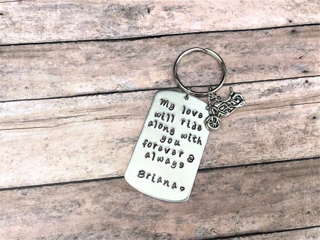 Motorcycle Keychain, Custom Motorcycle Gift, Gift for Him, Personalized ...