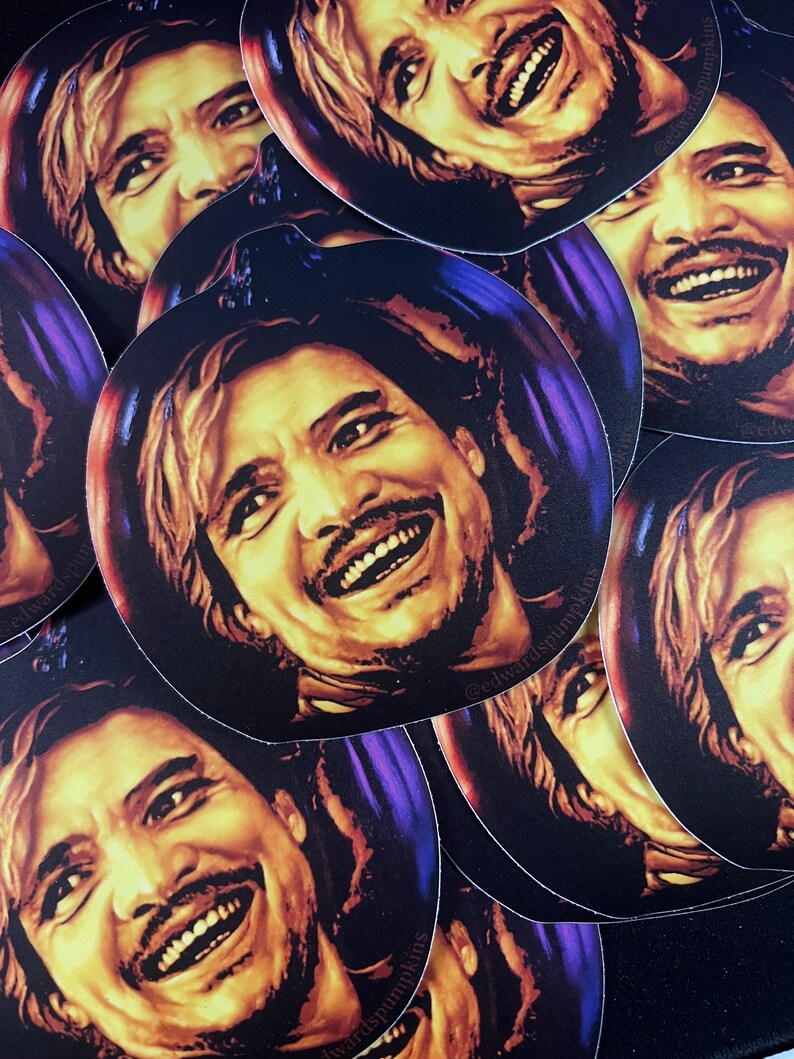 Pedro Pascal Pumpkin 4" Die Cut Vinyl Sticker - Etsy