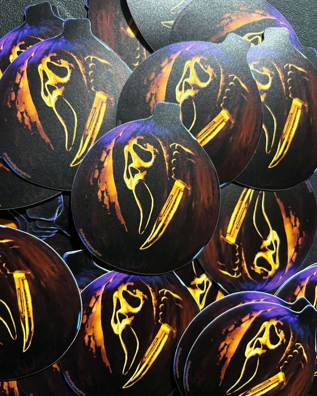 Ghostface Pumpkin 3" Die Cut Vinyl Sticker - Etsy