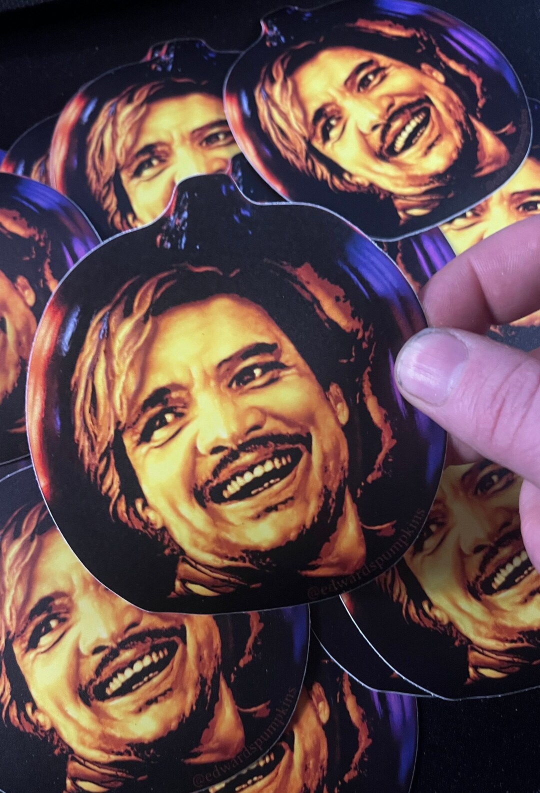 Pedro Pascal Pumpkin 4" Die Cut Vinyl Sticker - Etsy