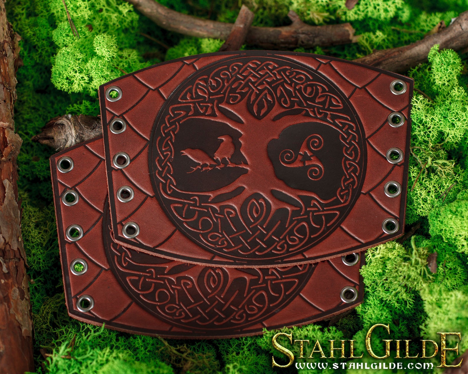 Leather Bracers LARP Archery Arm Guard Bracers Viking Armor | Etsy