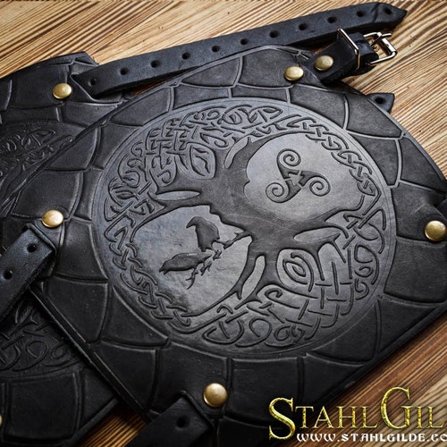 Viking Archery Arm Guard Laced With Leather Cord - Etsy