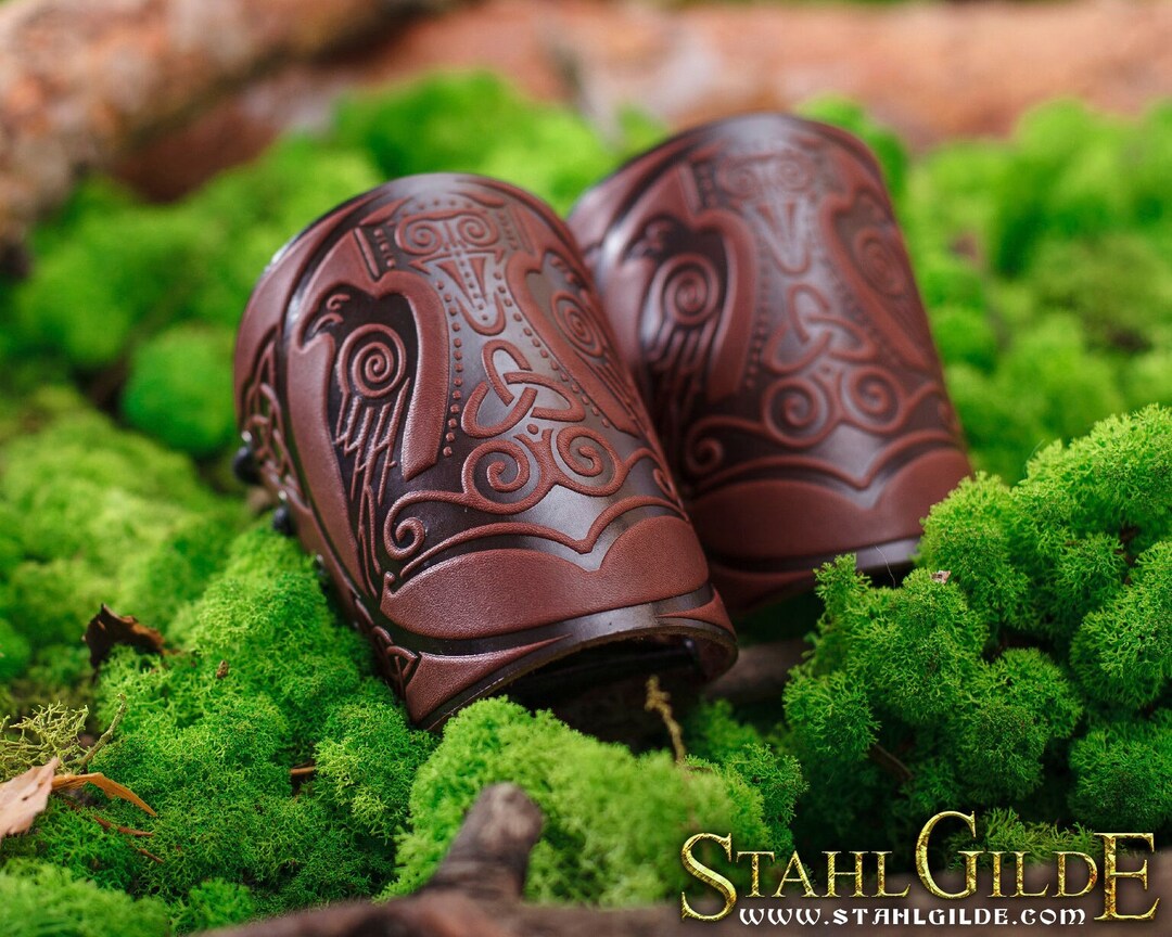 Leather Archery Arm Guard, Viking Leather Armor, Viking Bracers ...